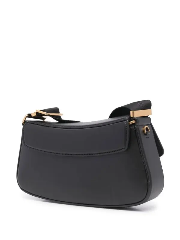 Stella McCartney Logo Clasp Flap Bag - Black