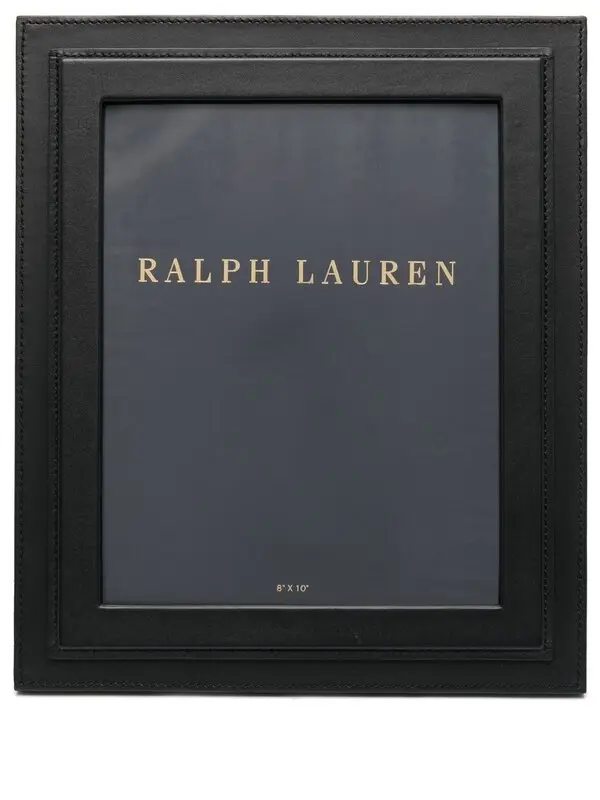 Ralph Lauren Brennan Leather Photo Frame - Black