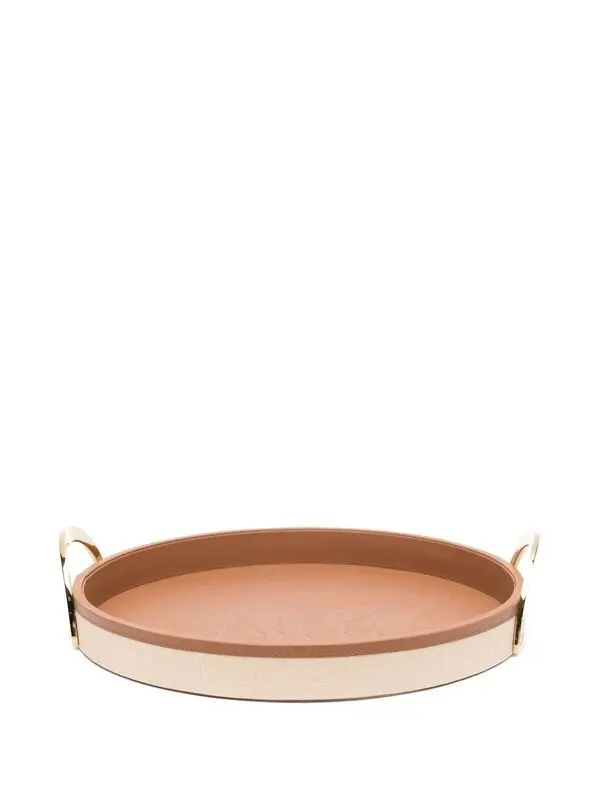 Ralph Lauren Garrett Leather Embossed-print Tray