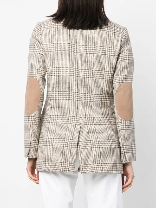 Lorena Antoniazzi Check-pattern Patch Blazer