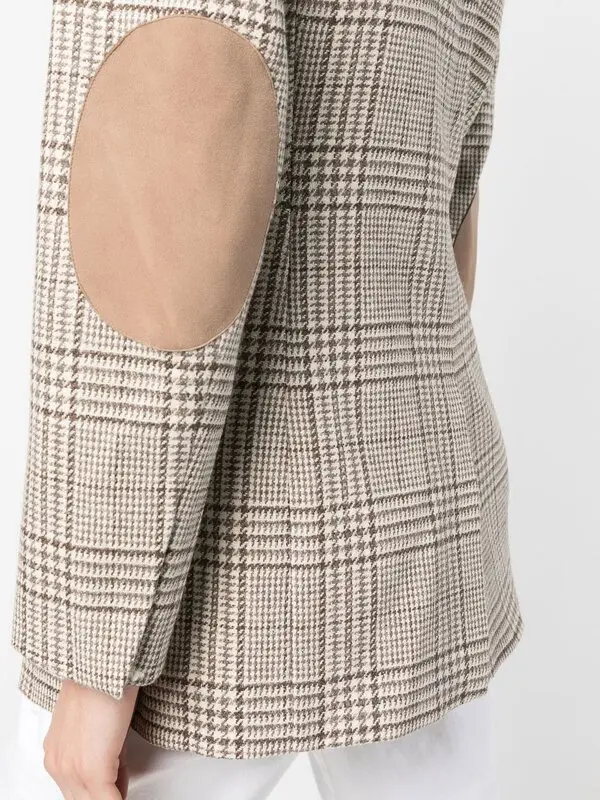 Lorena Antoniazzi Check-pattern Patch Blazer