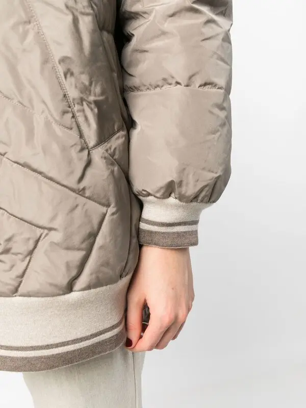 Lorena Antoniazzi Quilted Bomber Jacket - Neutrals