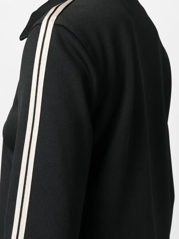 Palm Angels Stripe-detail Slim Shirt - Black