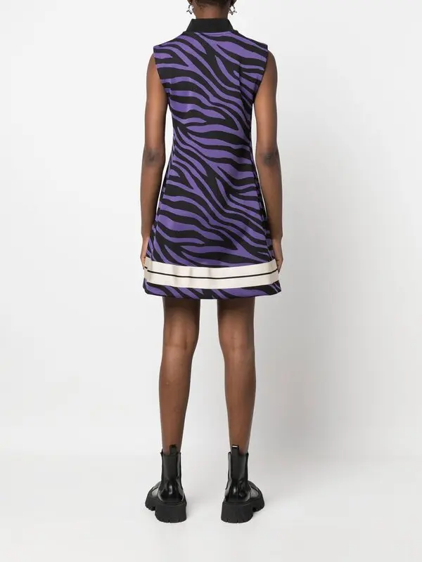 Palm Angels Zebra-print Shift Minidress