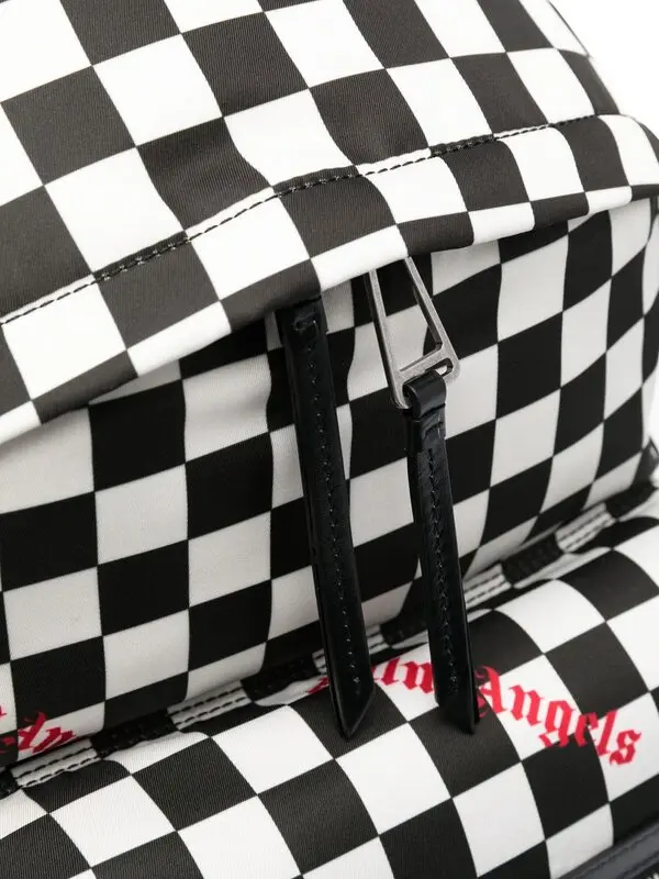 Palm Angels Damier Check Print Backpack