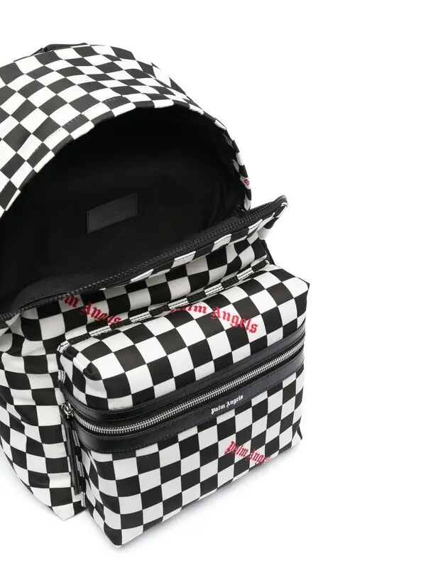 Palm Angels Damier Check Print Backpack