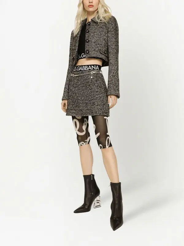 Dolce & Gabbana Cropped Tweed Jacket