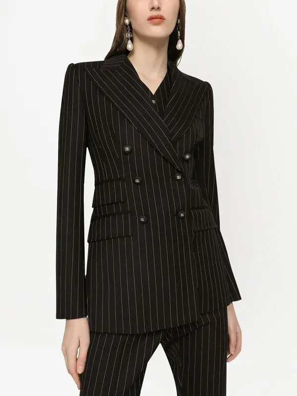 Dolce & Gabbana Striped Double-breasted Blazer