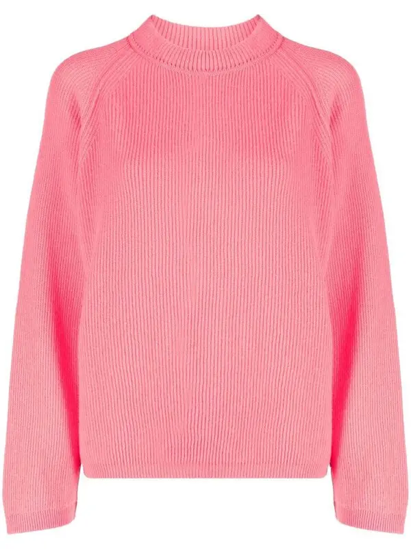 FORTE_FORTE Ribbed Knit Jumper - Pink
