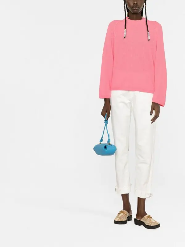FORTE_FORTE Ribbed Knit Jumper - Pink