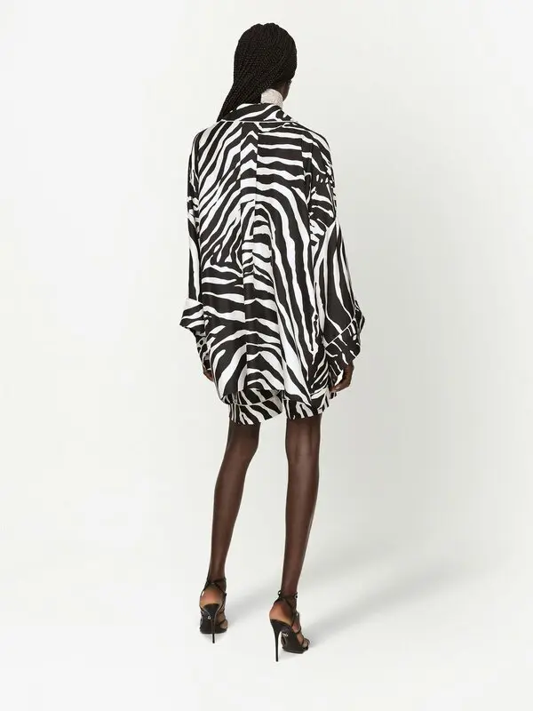 Dolce & Gabbana Zebra-print Twill Shirt