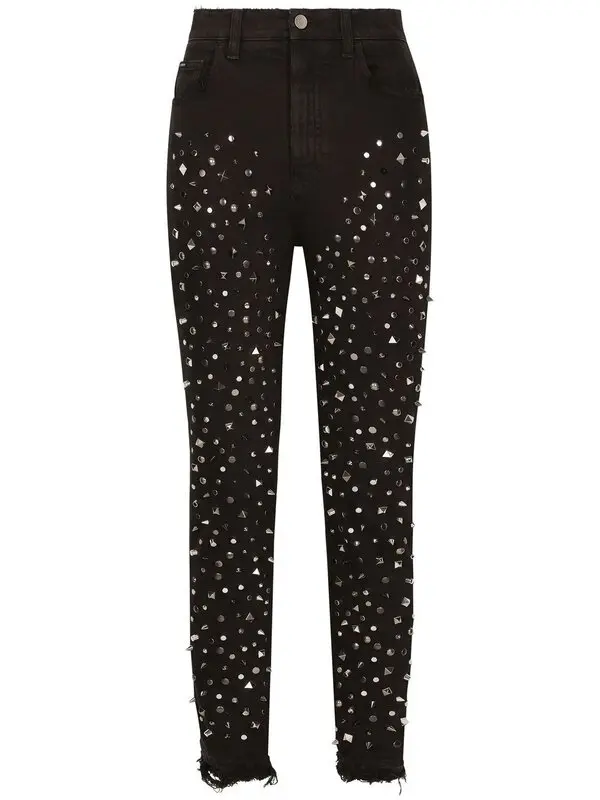 Dolce & Gabbana Audrey Studded Skinny Jeans