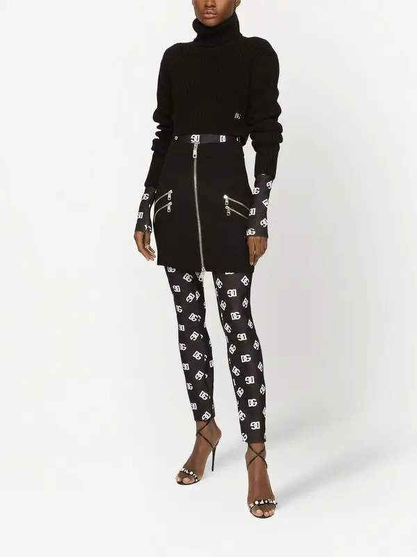 Dolce & Gabbana Zip Detail Mini Skirt