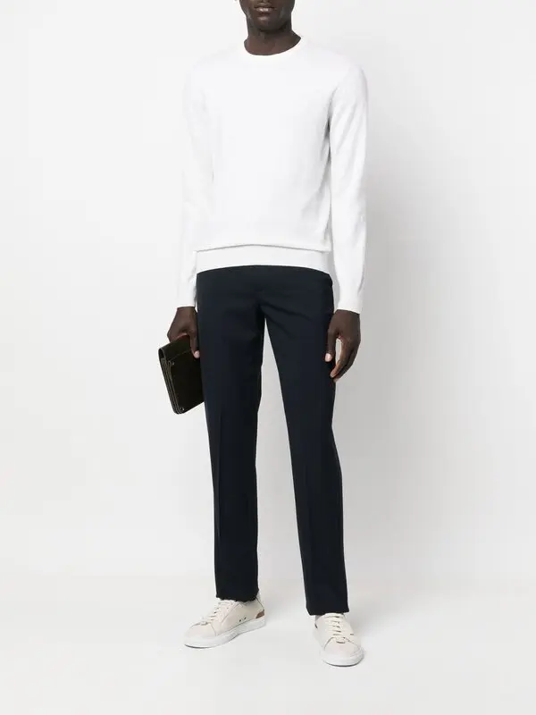 Zegna Crew Neck Sweater - White