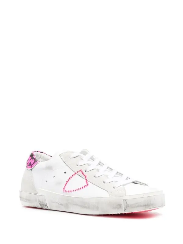 Philippe Model Side Stitched-logo Detail Sneakers