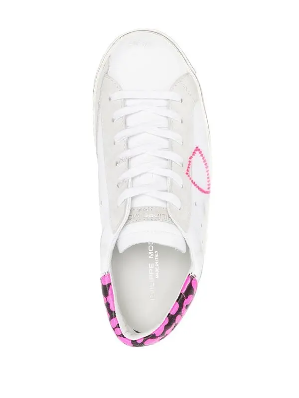 Philippe Model Side Stitched-logo Detail Sneakers