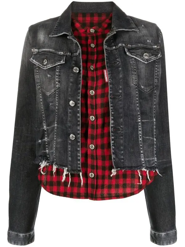 Dsquared2 Shirt-insert Denim Jacket