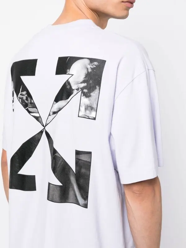 Off-White Caravaggio Arrow Short-sleeve T-shirt - Purple