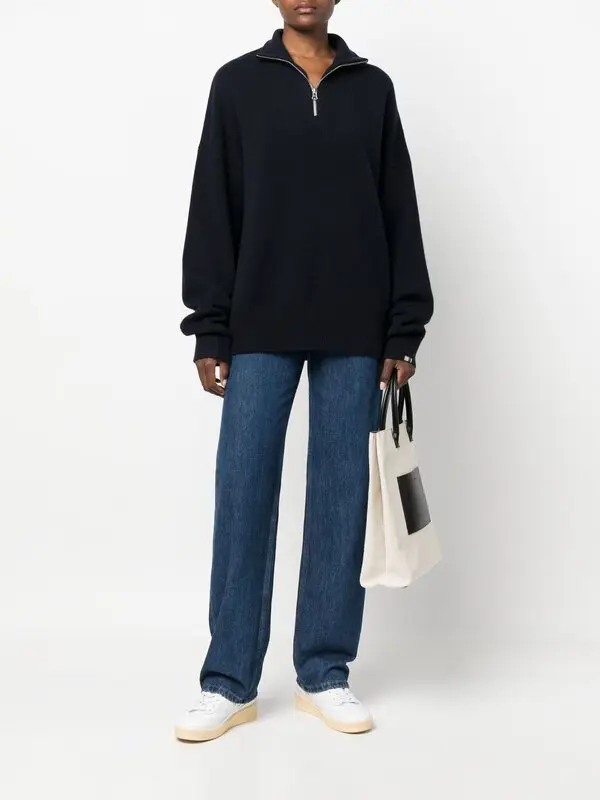 Extreme Cashmere High-neck Zipped Jumper