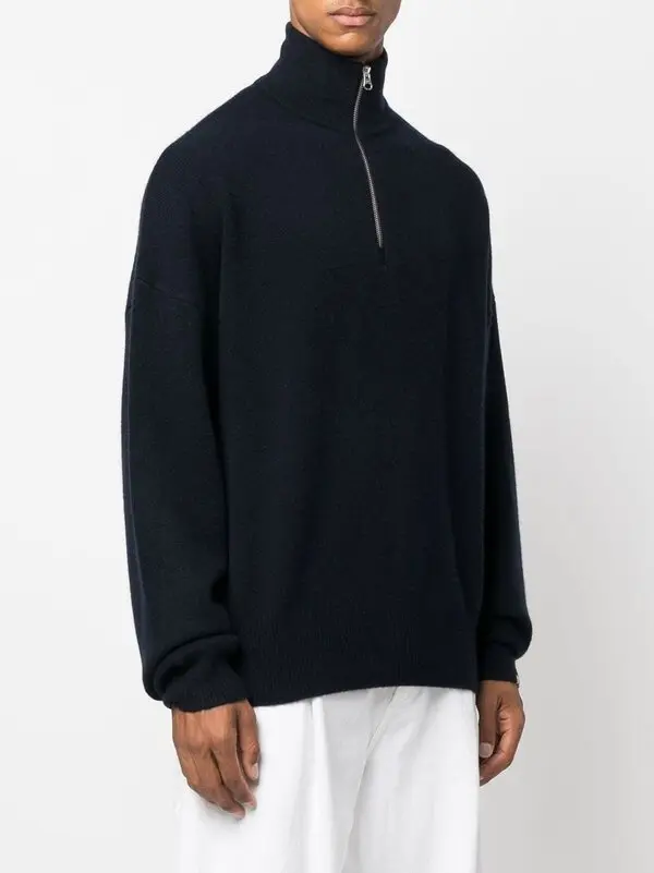 Extreme Cashmere High-neck Zipped Jumper