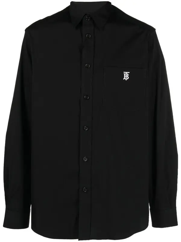 Burberry Logo-embroidered Shirt