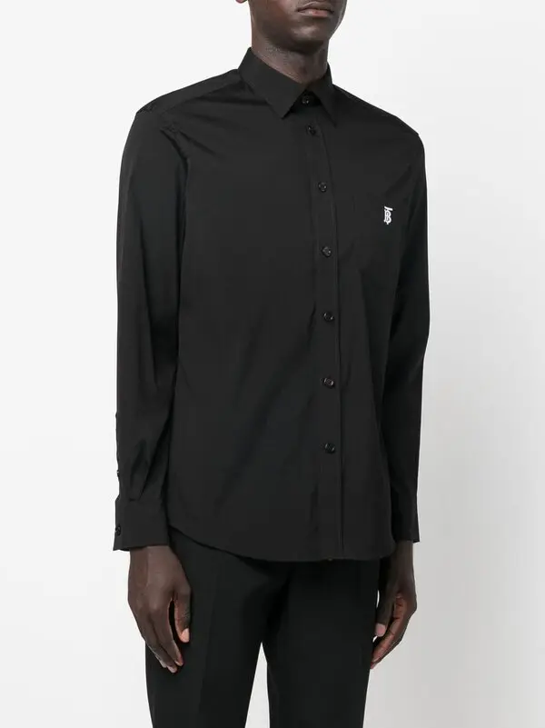 Burberry Logo-embroidered Shirt