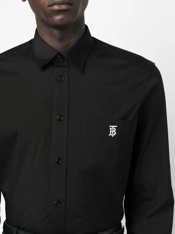 Burberry Logo-embroidered Shirt