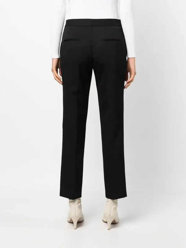 JIL SANDER Cropped Tailored Trousers - Black