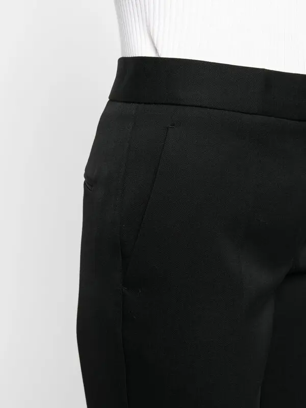 JIL SANDER Cropped Tailored Trousers - Black