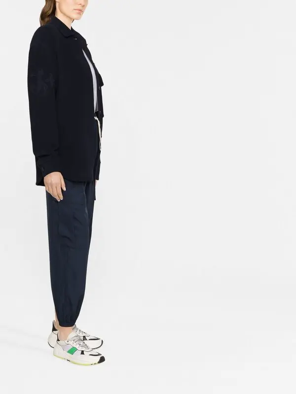 JIL SANDER Flocked-monogram Wool Jacket