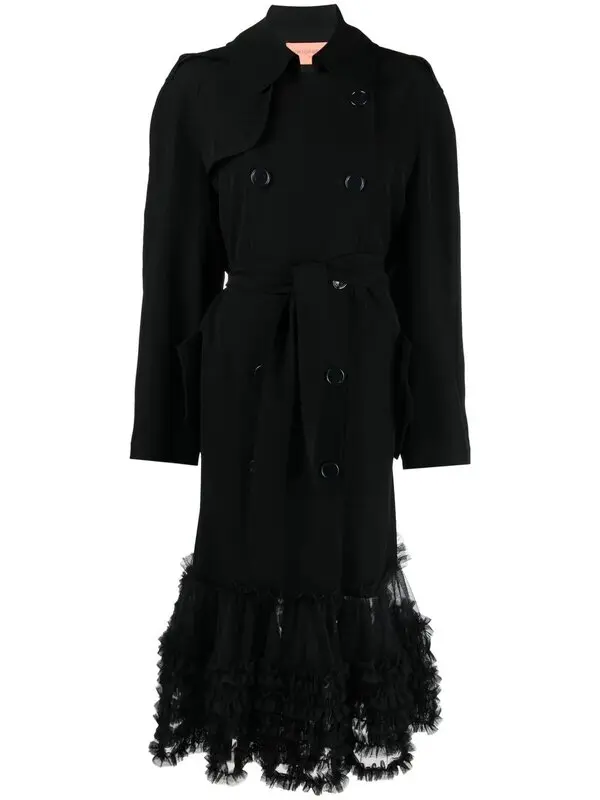 Viktor & Rolf Ruffle-hem Trench Coat