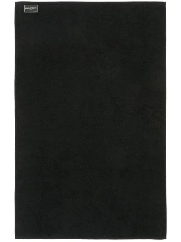 Dolce & Gabbana Cotton Terry Bath Mat - Black
