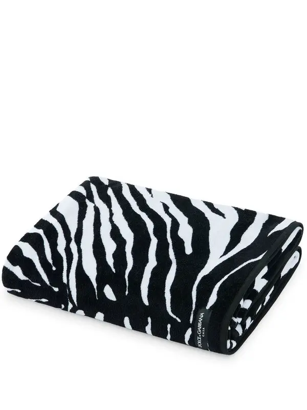 Dolce & Gabbana Terry-cloth Bath Towel - Black