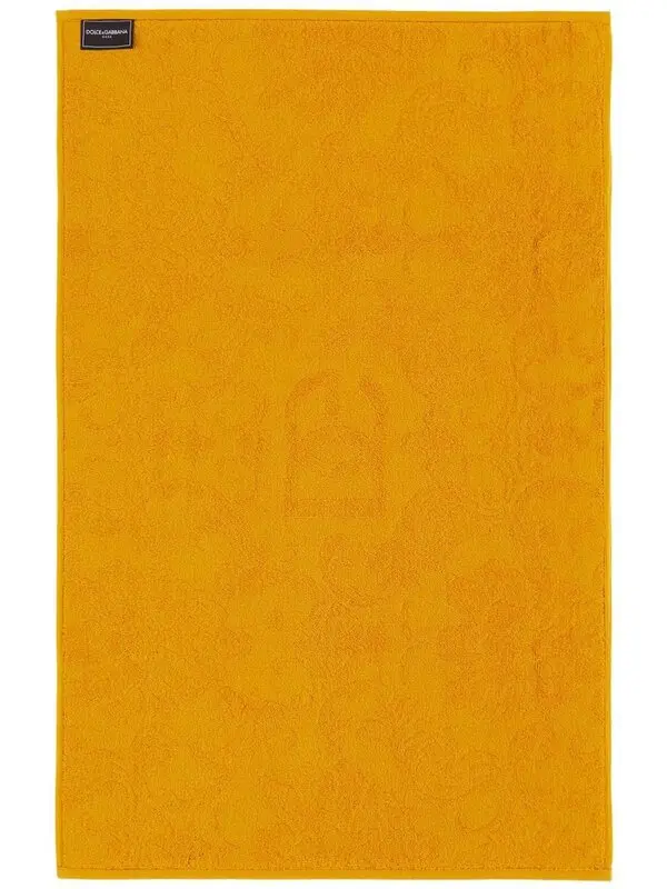 Dolce & Gabbana Cotton Terry Bath Mat - Yellow