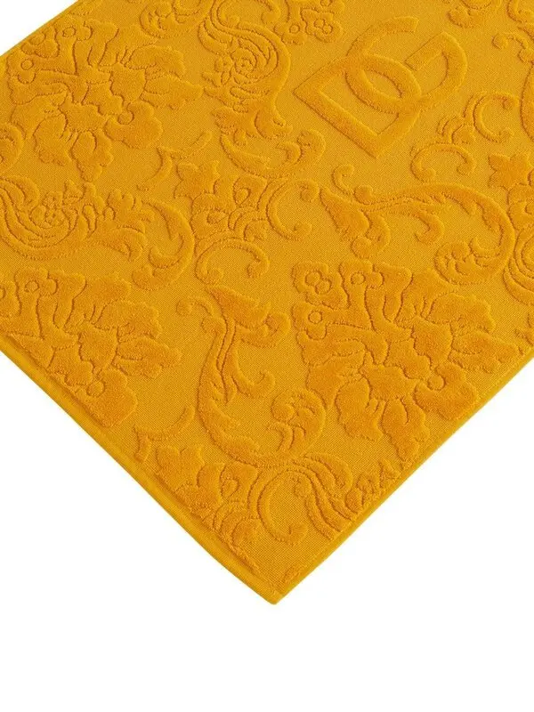 Dolce & Gabbana Cotton Terry Bath Mat - Yellow