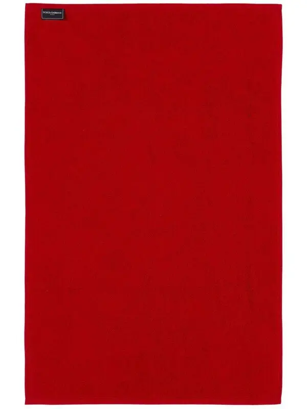 Dolce & Gabbana Cotton Terry Bath Mat - Red