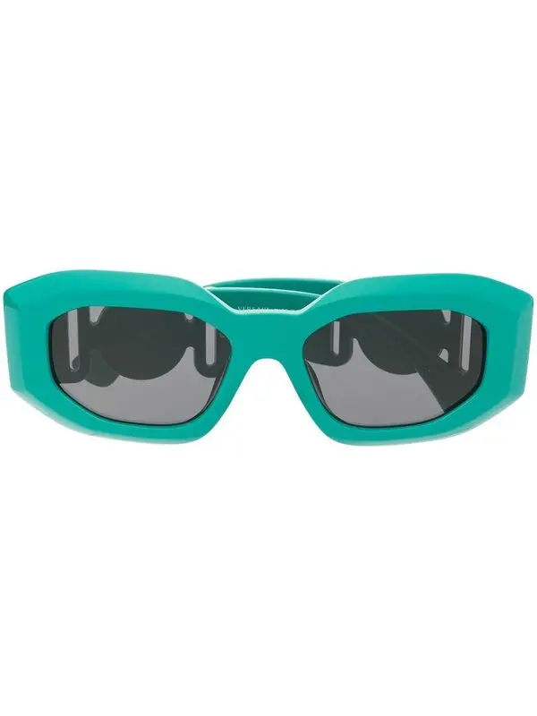 Versace Medusa Head Oval-frame Sunglasses - Green