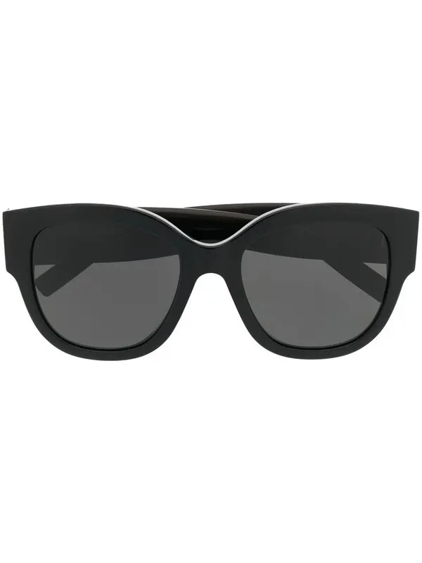 Saint Laurent Geometric Sunglasses - Black
