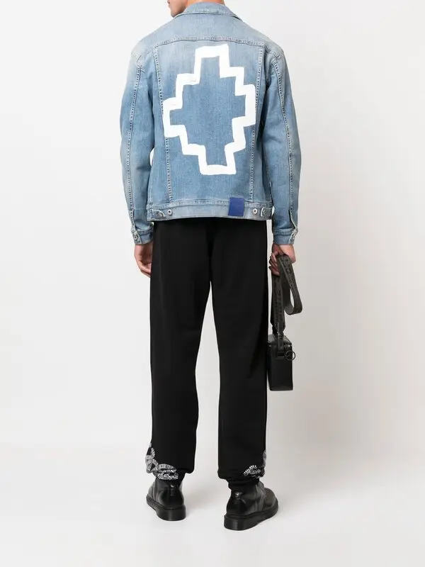 COUNTY OF MILAN Marcelo Burlon Logo-print Denim Jacket