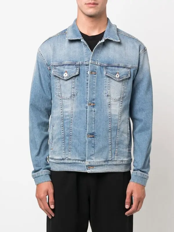 COUNTY OF MILAN Marcelo Burlon Logo-print Denim Jacket