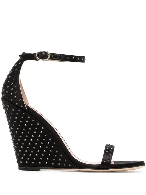 STUART WEITZMAN Nudistshine Studded Wedge Sandals
