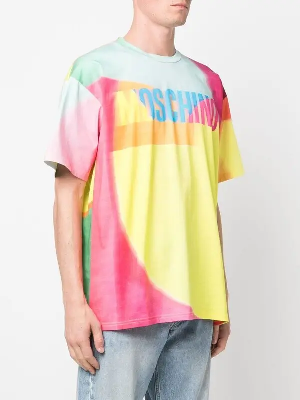 Moschino Logo Colour-block T-shirt