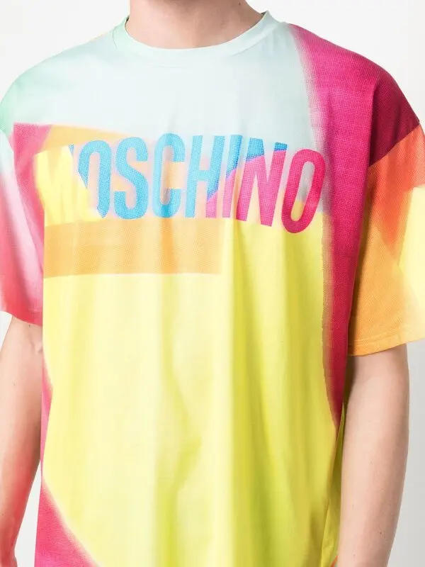 Moschino Logo Colour-block T-shirt