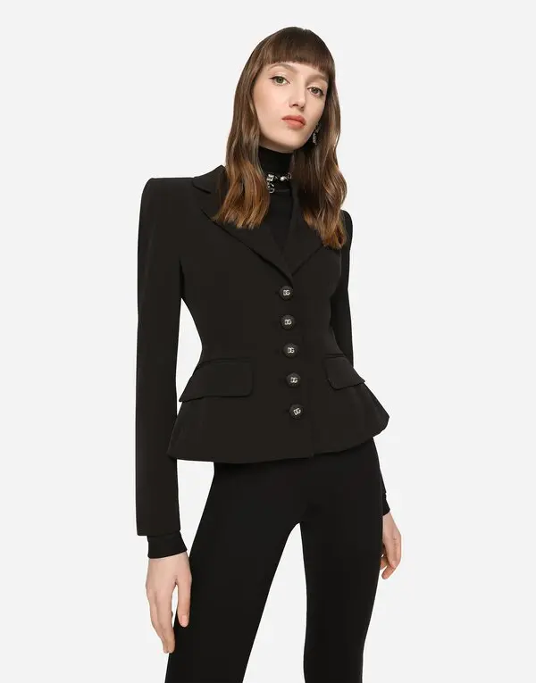 Dolce & Gabbana Technical Gabardine Jacket - Black
