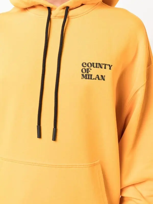 COUNTY OF MILAN Logo-print Pullover Hoodie
