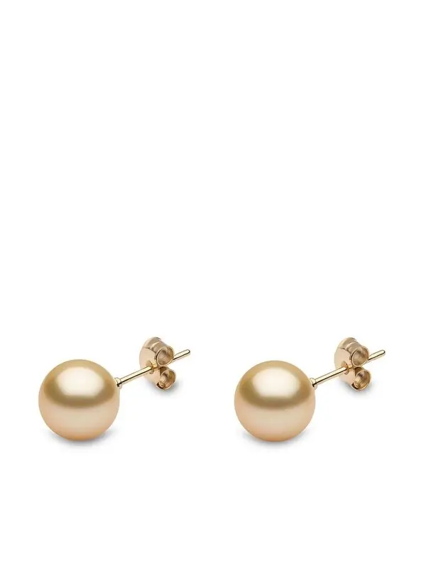 Yoko London 18kt Yellow 9mm South Sea Pearl Stud Earrings - Gold