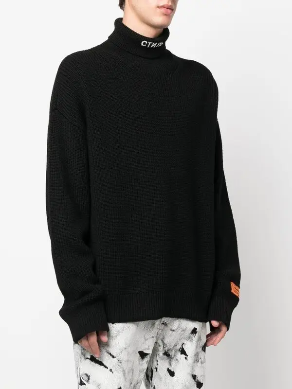 Heron Preston Embroidered Roll-neck Jumper