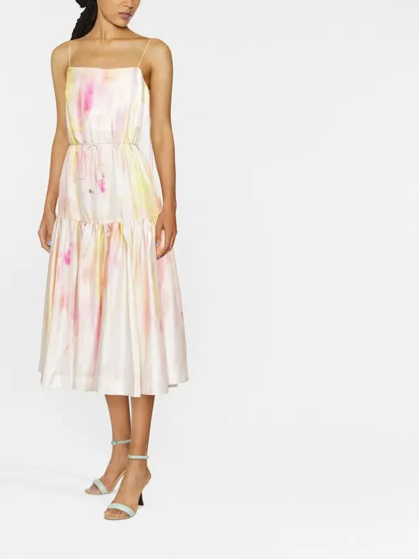 Zimmermann Prima Abstract-print Silk Dress