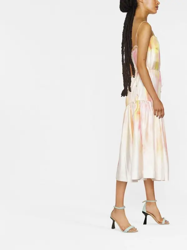 Zimmermann Prima Abstract-print Silk Dress