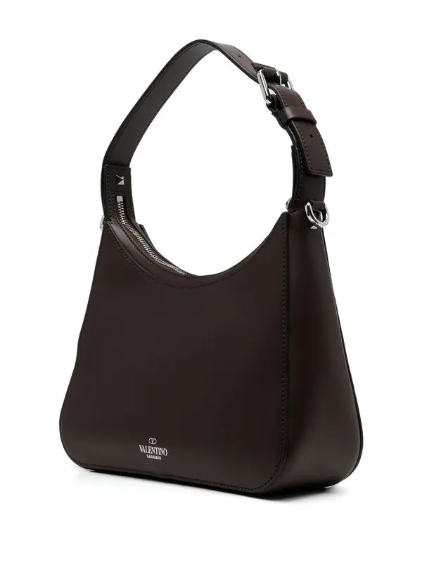Valentino Garavani Vltn Leather Shoulder Bag - Brown